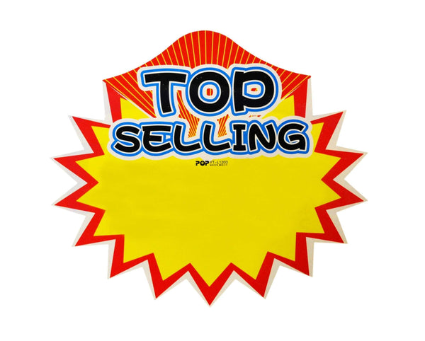 "Top Selling" Display Signs Pack of 10 - tradingmadeeasy.co.uk